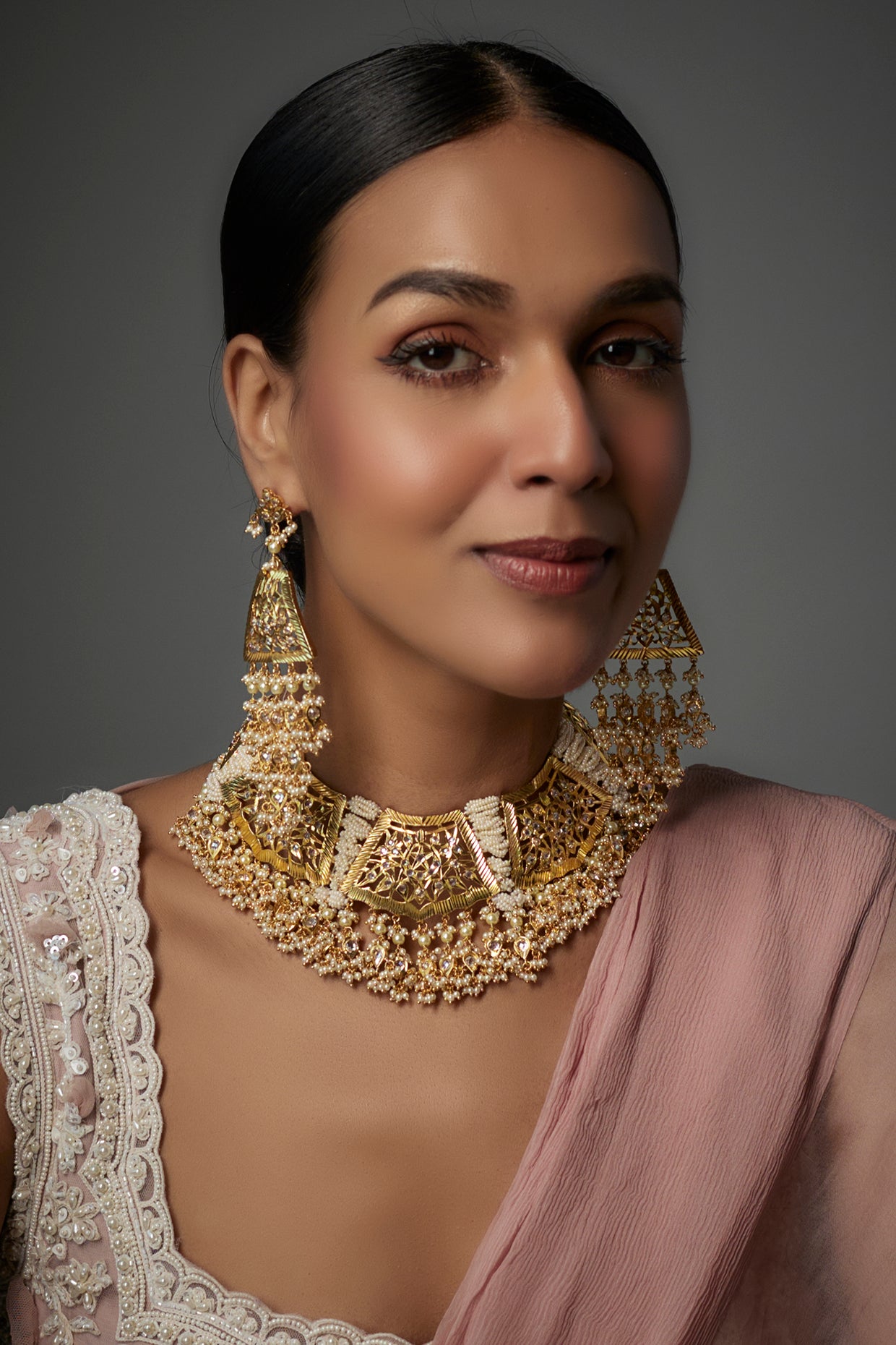 Dariyai Necklace Set 22kt Gold Plated – Jewelry by Kiara